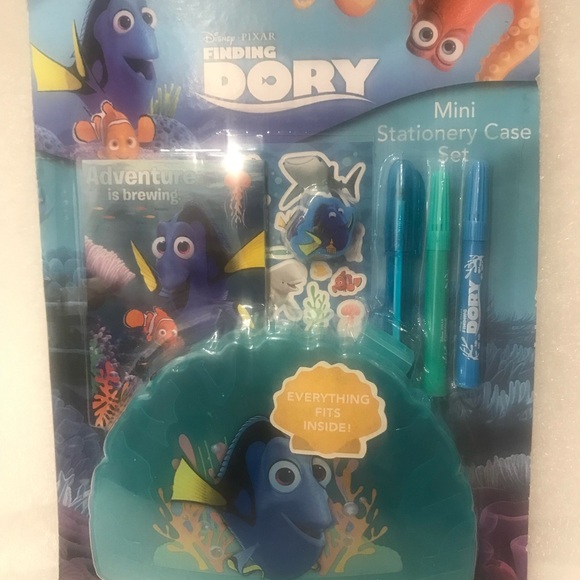 Disney | Toys | Disney Finding Dory Mini Stationery Case Set Blue And ...
